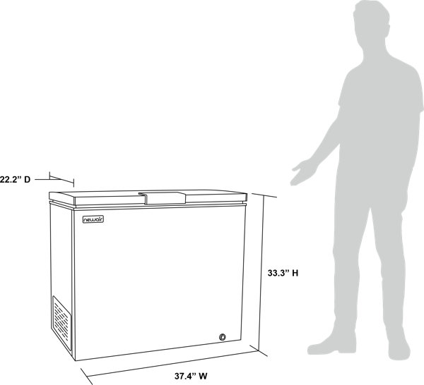 Chest freezer dimensions 7 cu ft store